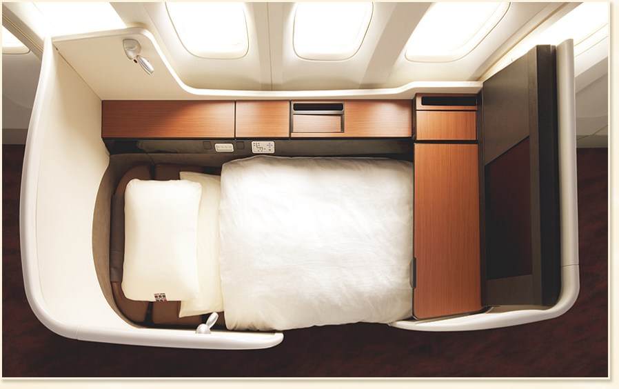 TheDesignAir –JAL Introduce Choice Of Bedding In First Class Cabin
