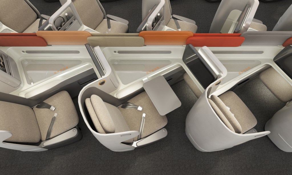 TheDesignAir –JPA and Jamco Release The Latest Herringbone Seat