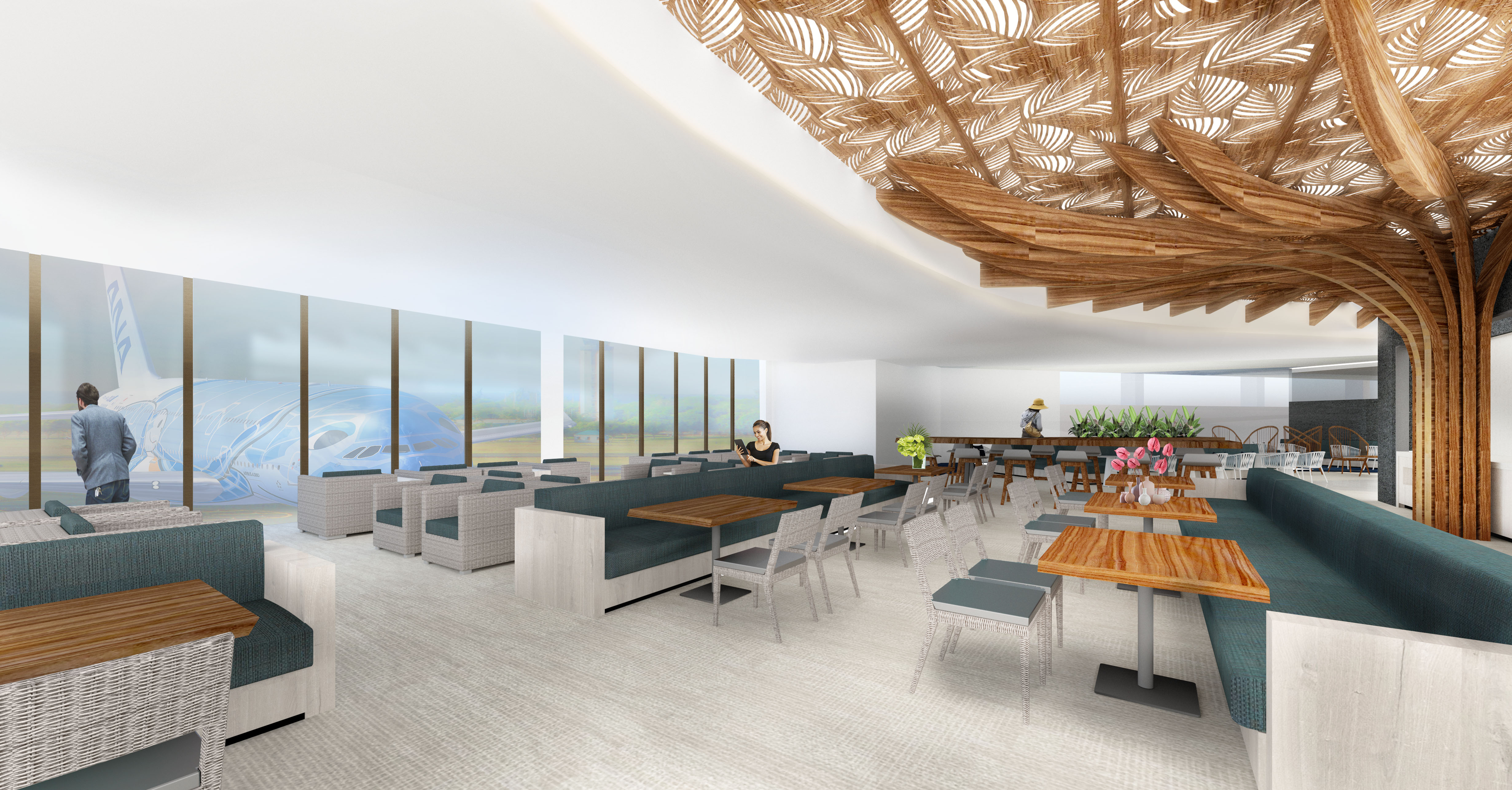 TheDesignAir –ANA Reveals New Lounge In Honolulu, Specifically Designed ...