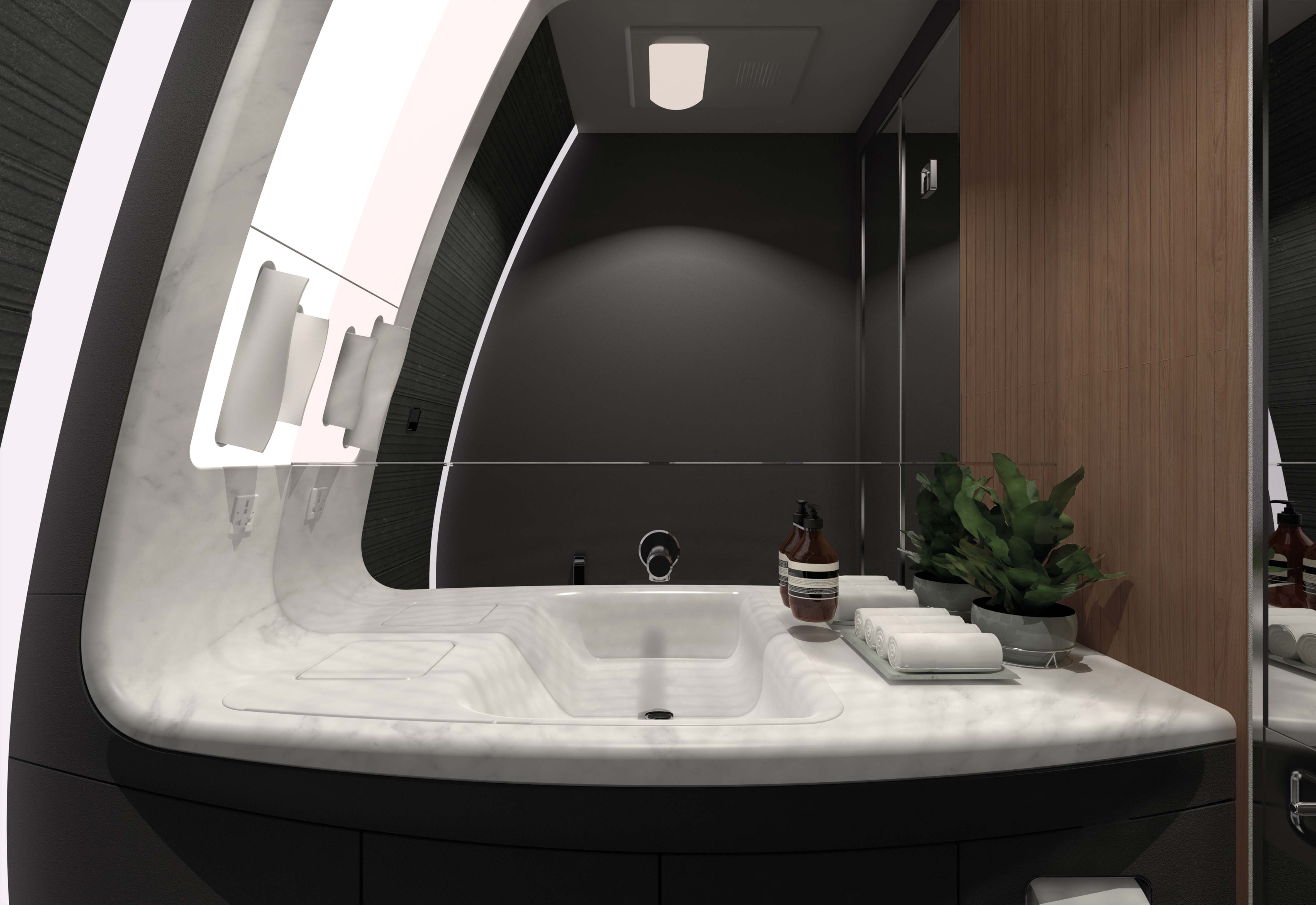 TheDesignAir –Toilet Talk. Is This The Future Of B777 Restrooms?